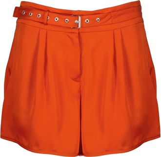 Iro Iro, Femme, Shorts, Orange, Taille: 36 FR Shorts Pliss&eacute;s Ceintur&eacute;s