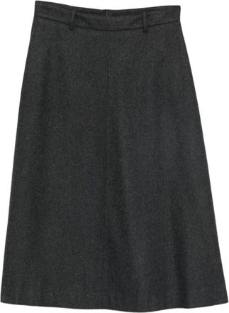 Nine In The Morning Jupe Midi &Eacute;vas&eacute;e - Femme - Jupes - Gris - Taille: W29