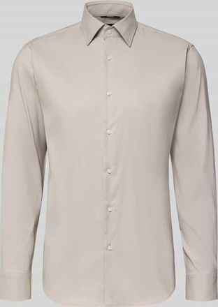 HUGO BOSS Regular Fit Businesshemd aus Stretch-Twill Modell P-JOE-KENT-C1-222