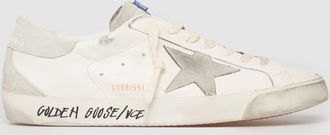 Golden Goose Baskets Homme Super-Star Cuir Gris