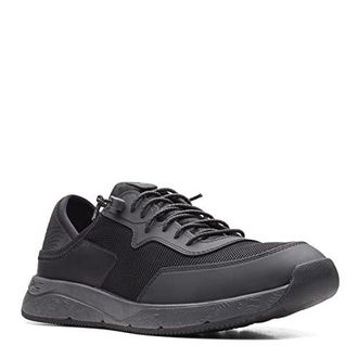 Clarks Homme Davis Low Basket, Combi Noir, 41 EU