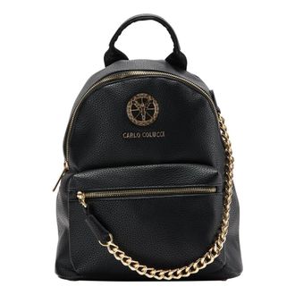 Carlo Colucci Rucksack mit dekorativer Kette Costazza - - Bags - unisex - Schwarzk - ONE SIZE