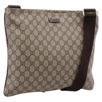 Gucci Sac &agrave; bandouli&egrave;re en toile Pre-owned - Femme - Pre-owned - Beige - Taille: ONE Size