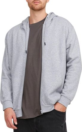 Jack & Jones Jack & Jones Herren Jjebradley Zip Hood Noos Pls Sweatshirt-Jacke, Hellgrau, 5XL Gro&szlig;e Gr&ouml;&szlig;en EU