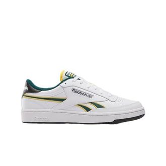 Reebok Club C Revenge Mixte Sneaker, White Fiercegold Clgtgreen, 38.5 EU