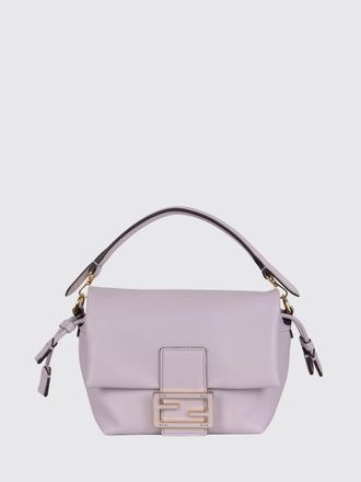 Fendi Mini sac Mamma Baguette en cuir dagneau avec fermoir monogramme FF
