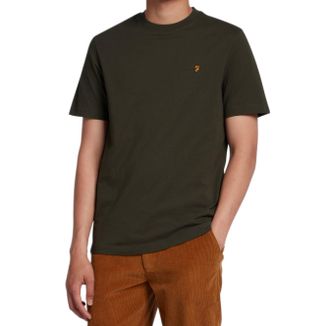 Farah T-Shirts Danny REG SS Tee, Everygreen, M EU