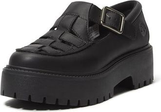 Timberland Chaussures à boucle plateforme Stone Street pour femme, Noir / pleine fleur, 7 Wide