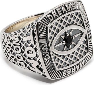 Tom Wood Championship Black Eye Siegelring - Silber