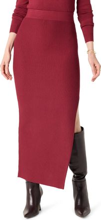 The Drop Tyler Ribbed Sweater Skirt Rock, Tibetisches Rot, XL