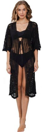 Pastunette Strandkleid Damen Strand Pocho Kaftan mit Spitze (1-tlg) Edles Design