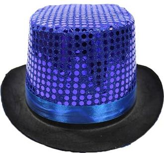 Generic Chapeau &agrave; paillettes pour homme et femme - Multicolore - Paillettes - Chapeau amusant - Chapeau de danse brillant - Accessoire de d&eacute;coration pour bal 