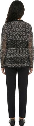 Dolce & Gabbana Womens Blue Silk Cardigan Clothing