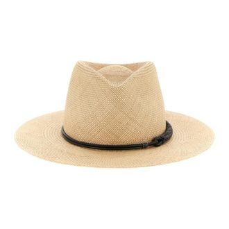 Brunello Cucinelli Geflochtener Monile Fedora Hut - - Accessories - Damen - Beige - M