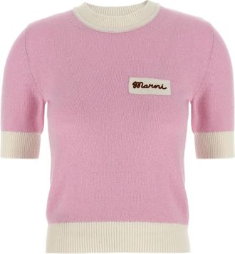 Marni Femme, Pulls, Rose, Taille: 38 FR Tricot ras du cou