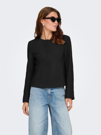 Only Kurzjacke ONLY ONLSEDONA LIFE LIGHT FIT JACKET CC OTW, Damen, Gr. XS, schwarz detail:solid, Web, Obermaterial: 85% Polyester, 15% Baumwolle, unifarben