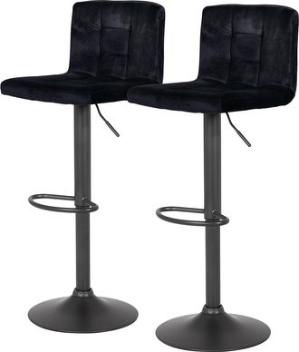 Hela home24 Barstuhl Irma (2er-Set) 40 x 85 x 48cm Schwarz