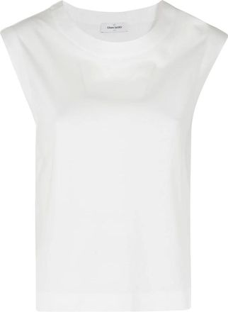 Gran Sasso Femme, Tops, Blanc, Taille: 38 FR Boxy Tank Top