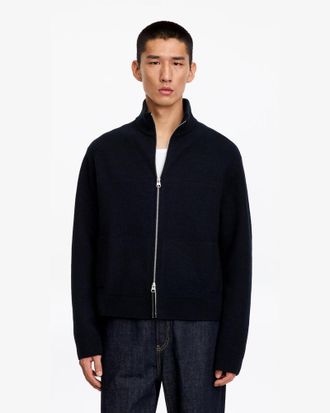Arket Wolljacke Mit Rei&szlig;verschluss -Blau