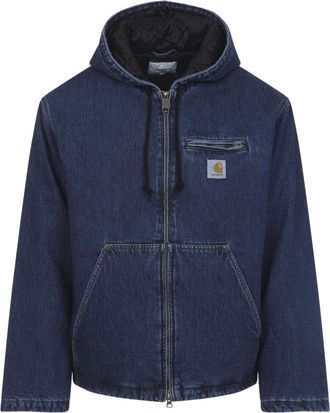 Carhartt Work in Progress Homme, Sweatshirts et sweats &agrave; capuche, Bleu, Taille: S Cleveland Jacket
