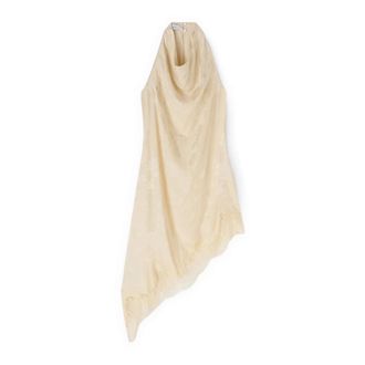 Motivi Asymmetrisches Kleid aus Satin mit Drapierung - - Dresses - Damen - Beige - XS