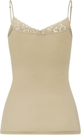 Hanro Top Caraco in Baumwolle - Grün