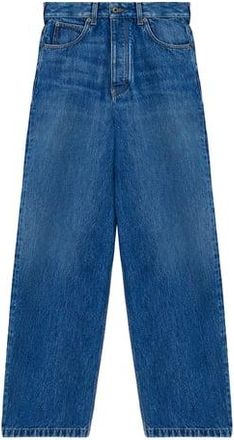 Loewe Jean large en peau et coton