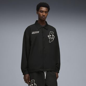 Puma Veste de coach PUMA x REPRESENT Homme, V&ecirc;tements, Noir, XXL