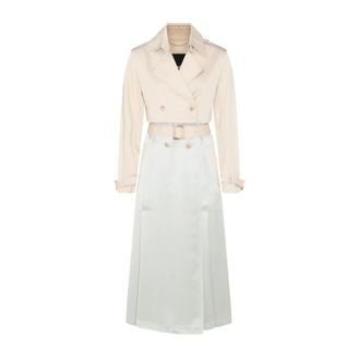Add Femme, Manteaux, Beige, Taille: 36 FR Long Trench Coat