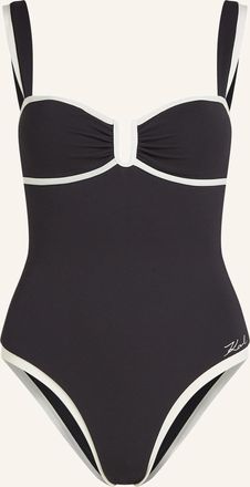 Karl Lagerfeld Badeanzug schwarz