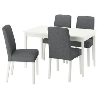 IKEA N&Auml;SINGE / BERGMUND Tisch und 4 St&uuml;hle