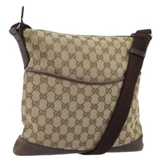 Gucci Pre-owned Canvas Cross Body Bag - - Pre-owned - Damen - Beige - ONE SIZE