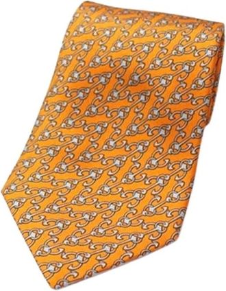 Herm&egrave;s Pre-owned Krawatte - - Pre-owned - Herren - Orange - ONE SIZE