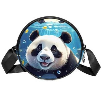 Generic Sac &agrave; bandouli&egrave;re rond pour femme, petit sac &agrave; bandouli&egrave;re avec fermeture &eacute;clair, bretelles r&eacute;glables, style d&eacute;contract&eacute;, pour femmes et filles