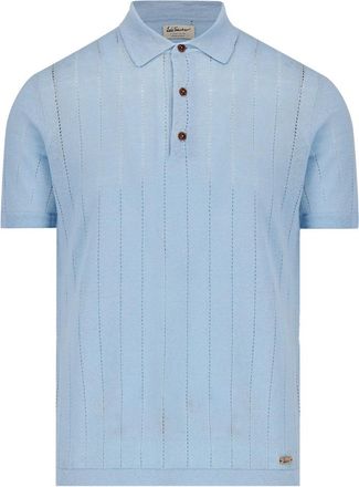 Luis Trenker Strick-Poloshirt aus Leinen und Baumwolle in