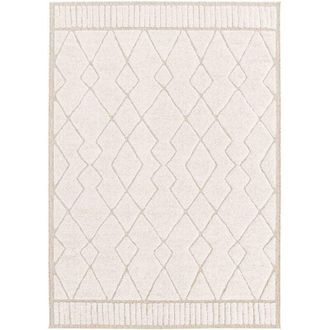 BOBOCHIC Bobochic - Tapis poil ras agosto motif abstrait 120x170 Beige