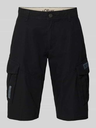 s.Oliver Black Label Relaxed Fit Cargoshorts aus reiner Baumwolle