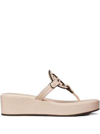 Tory Burch tongs Miller à plateforme - Rose