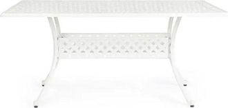 BIZZOTTO Rechteckiger Outdoor-Tisch Ivrea wei&szlig; 160x90 cm