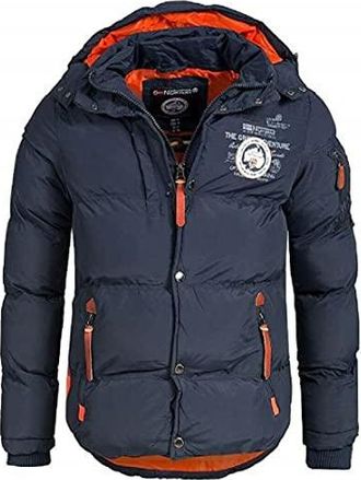 Geographical Norway Verveine Parka pour homme, bleu, XL