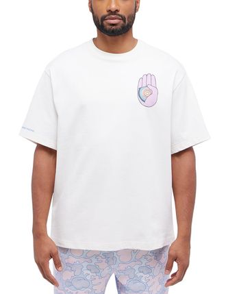 Mustang Jeans Style Unisex T-Shirt Collab Whisper White 2013