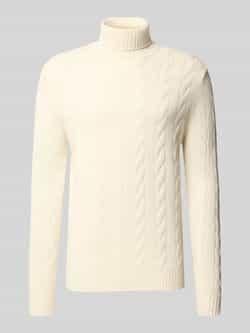 Christian Berg Slim Fit Strickpullover mit Zopfmuster