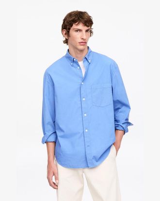Arket Legeres Popeline-Hemd -Blau