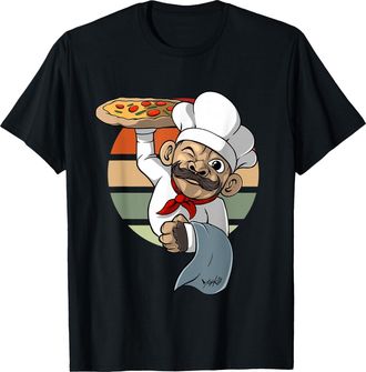 monkä Pizza Affe Pizzeria Pizzabäcker T-Shirt