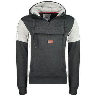 Geographical Norway Herren Fago Men Hood Kapuzenpullover, Gris Fonce, S