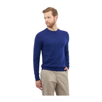 Brooks Brothers Homme, Pulls, Bleu, Taille: S Pull ras du cou en laine dagneau