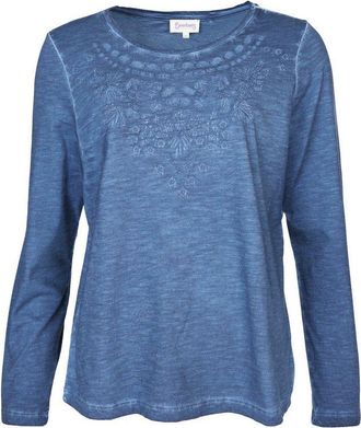Deerberg Langarmshirt Lonnisa Stickdetails