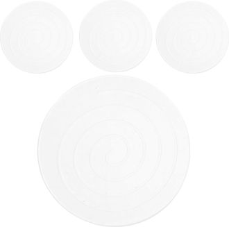 Hemobllo 4 St&uuml;ck Pack Transparente Silikon M&ouml;belbeinmatten 80mm rutschfeste Selbstklebende Stuhlbeinschoner f&uuml;r M&ouml;bel und Tischf&uuml;&szlig;e Kratzfest Kindersicher Bode