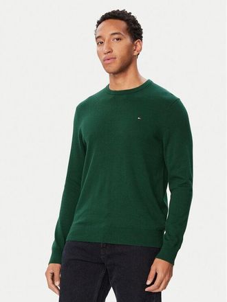 Tommy Hilfiger Pullover Essential Ssnl MW0MW39999 Gr&uuml;n Regular Fit