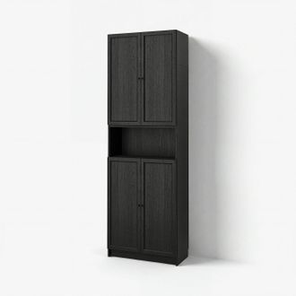 IKEA BILLY / OXBERG Regalkombination mit T&uuml;ren/Aufsatz